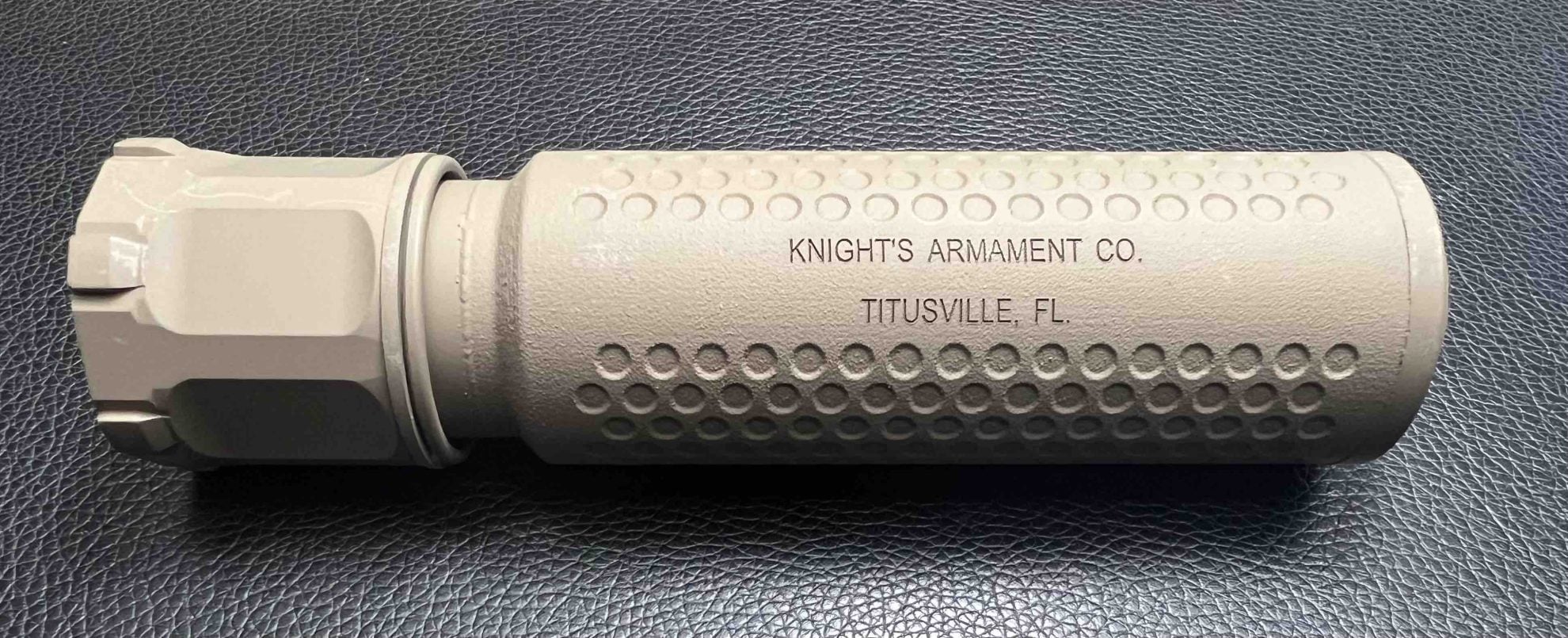 Knights Armament 5.56mm QDC/CRS-PRT FDE Silencer – 5.56 NATO | V1 Tactical